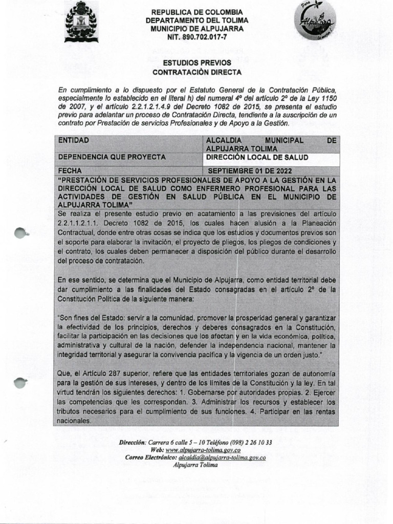 Contrato 110-2022 Sergio Alain Acosta Vargas | PDF