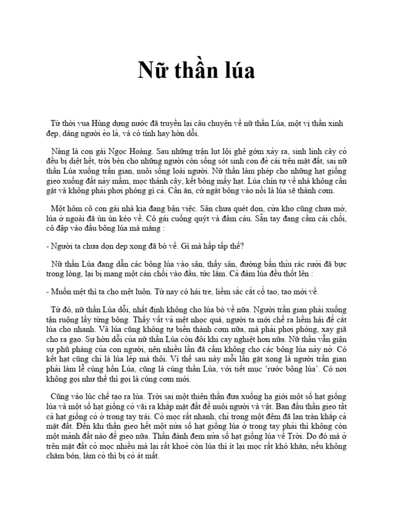 Nữ thần lúa | PDF
