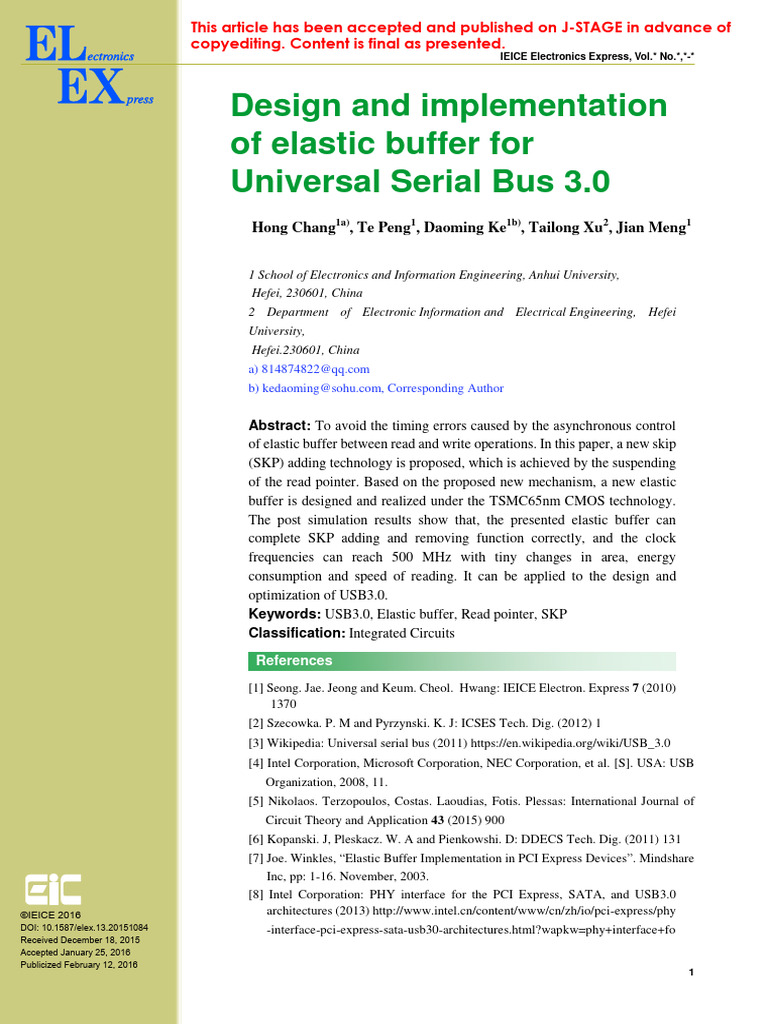 Elastic Buffer | PDF