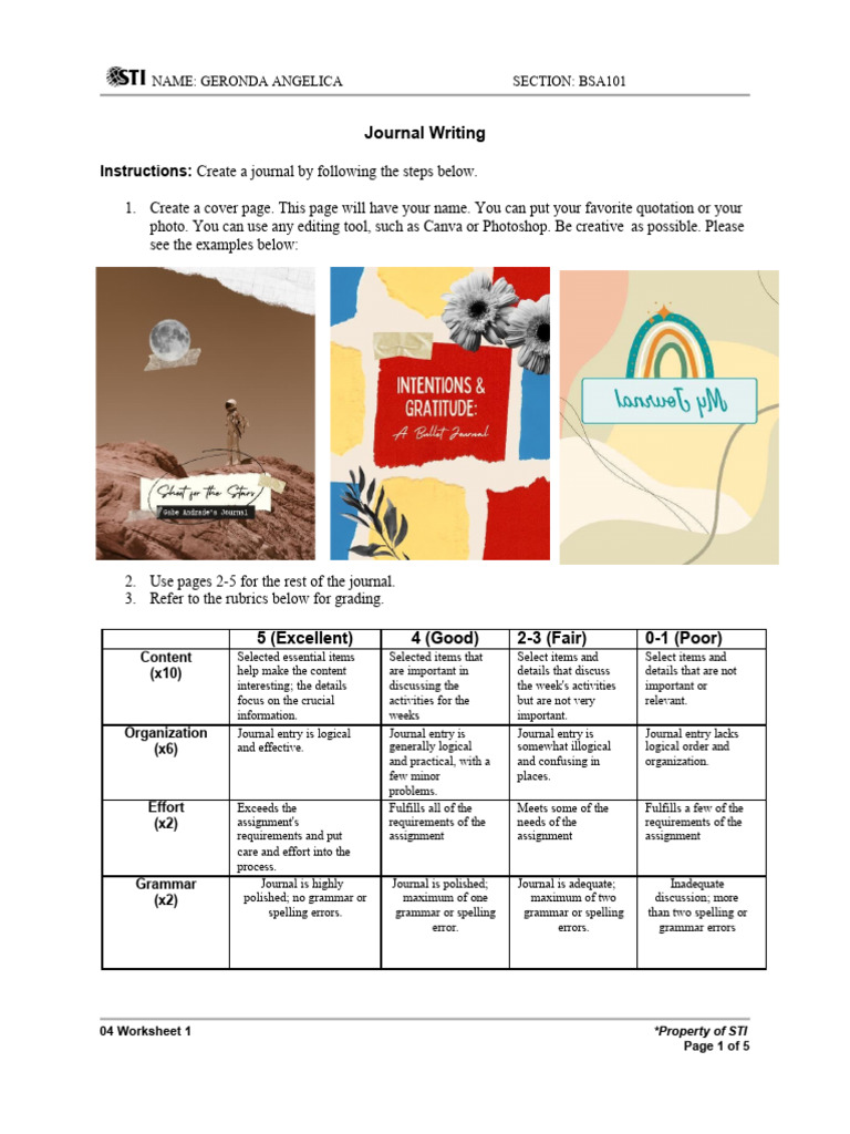 04 Worksheet | PDF