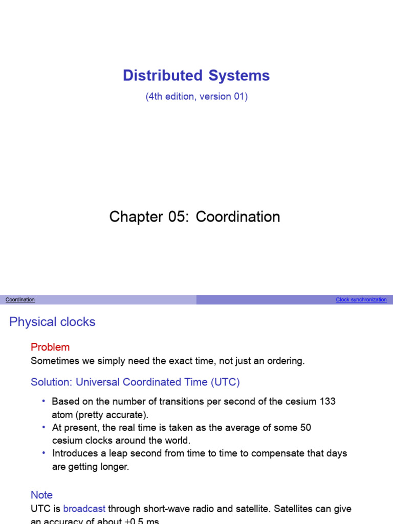 Clock Synchronization in Systems | PDF