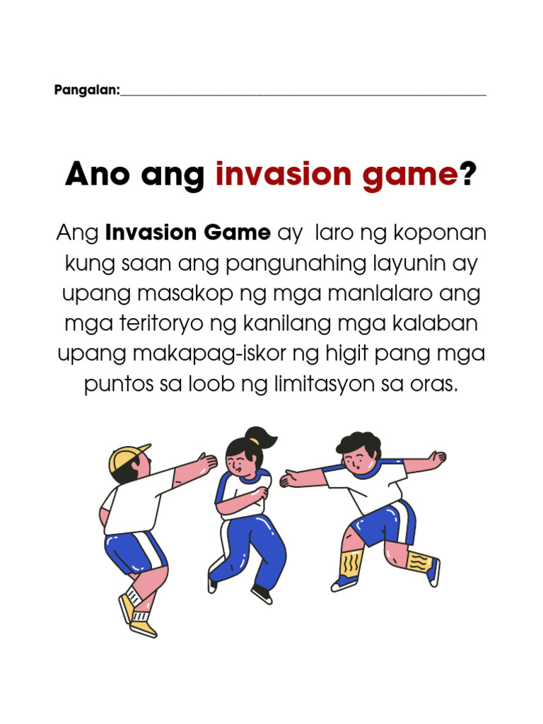 Ano Ang Invasion Game | PDF
