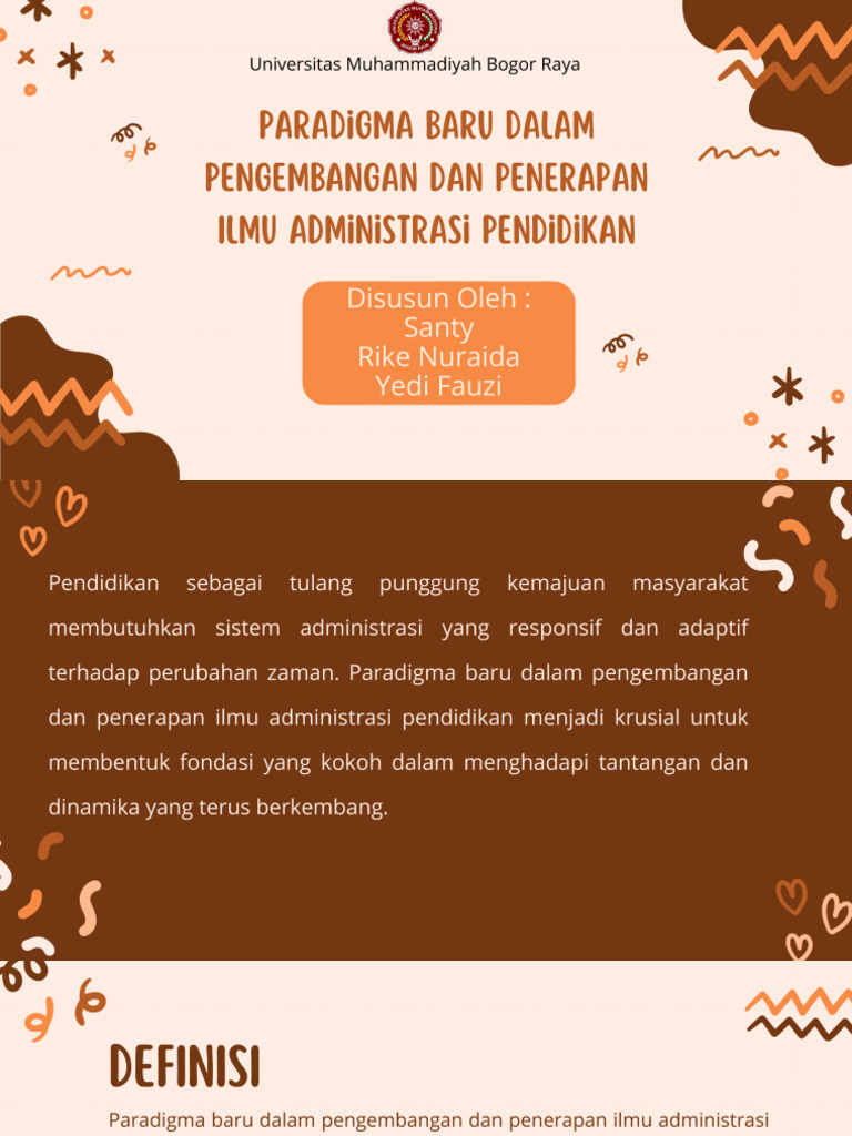 Paradigma Baru Dalam Pengembangan Dan Penerapan Ilmu Administrasi Pendidikan | PDF