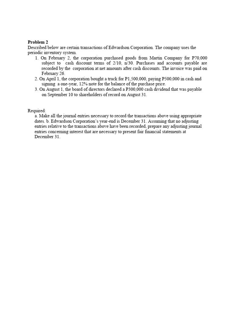 Audit Prob 2 | PDF