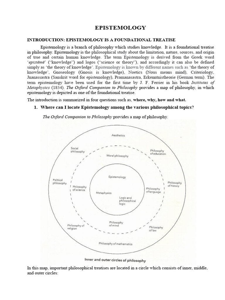 Epistemology - Class Notes 2023 | PDF Epistemology - Class Notes 2023 | PDF