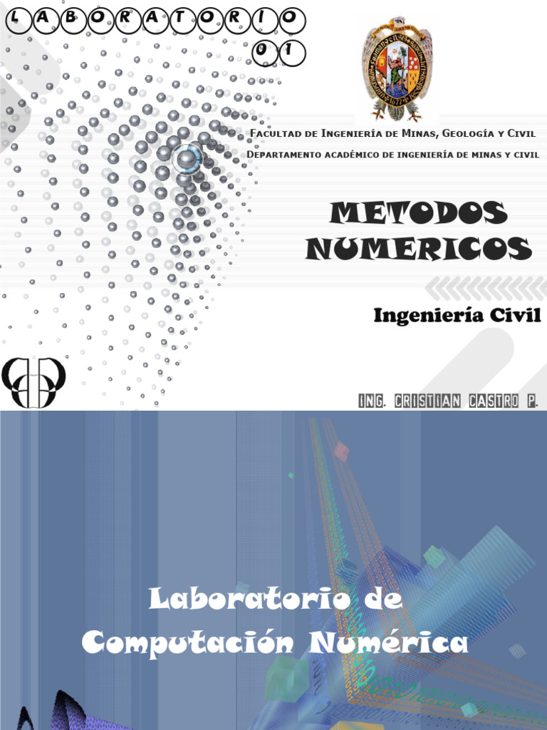 Laboratorio Metodos Numericos - UNSCH 01 | PDF | Arte | Informática
