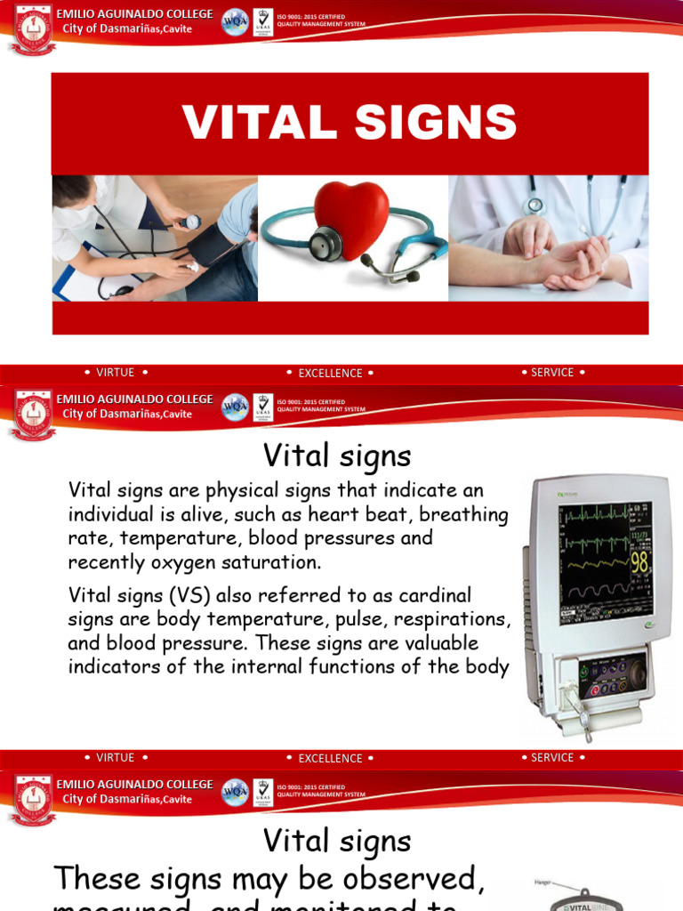 Vital Signs | PDF | Breathing | Pulse