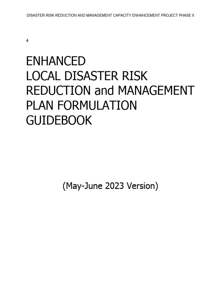 Enhance-LDRRMP-Guidebook-v4-clean-ver2_AO30June2023_1 | PDF | Hazards | Emergency Management