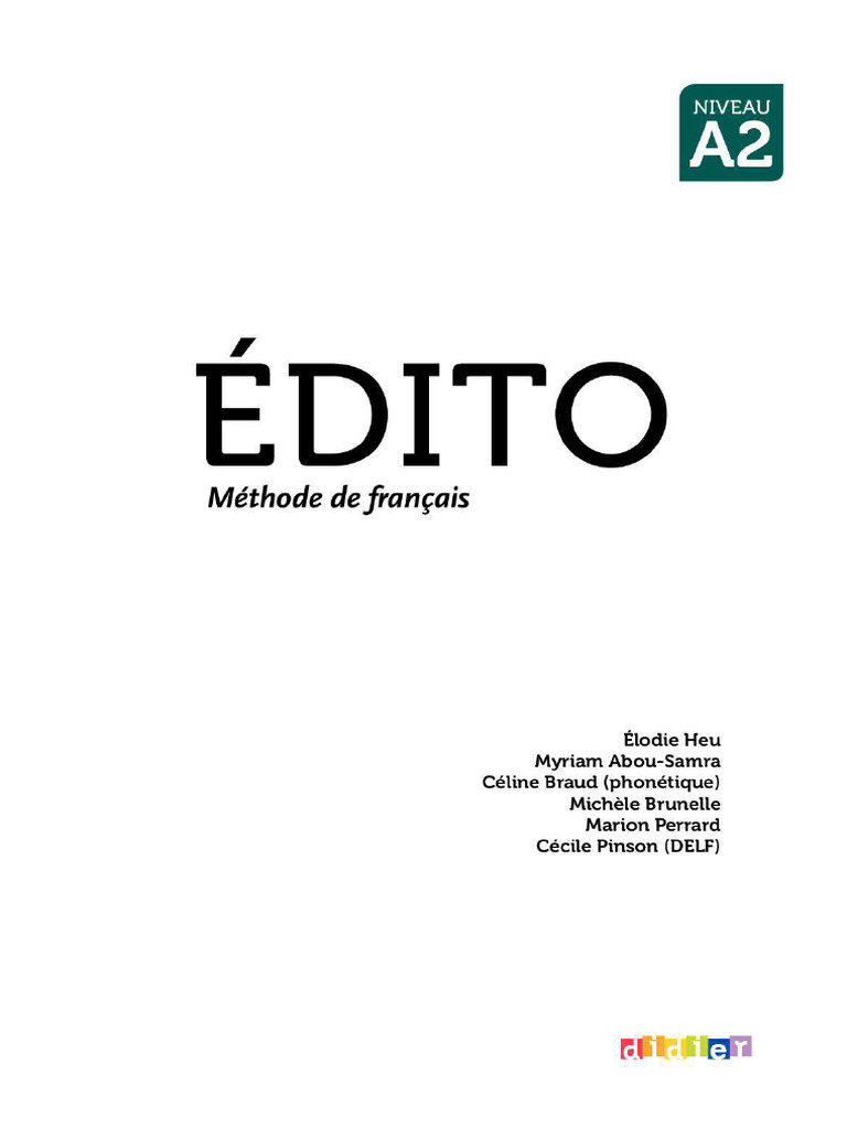 EDITO A2 Íntegro | PDF