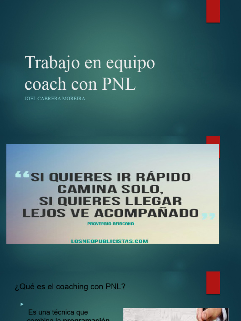 Trabajo en Equipo Coach Con PNL | PDF