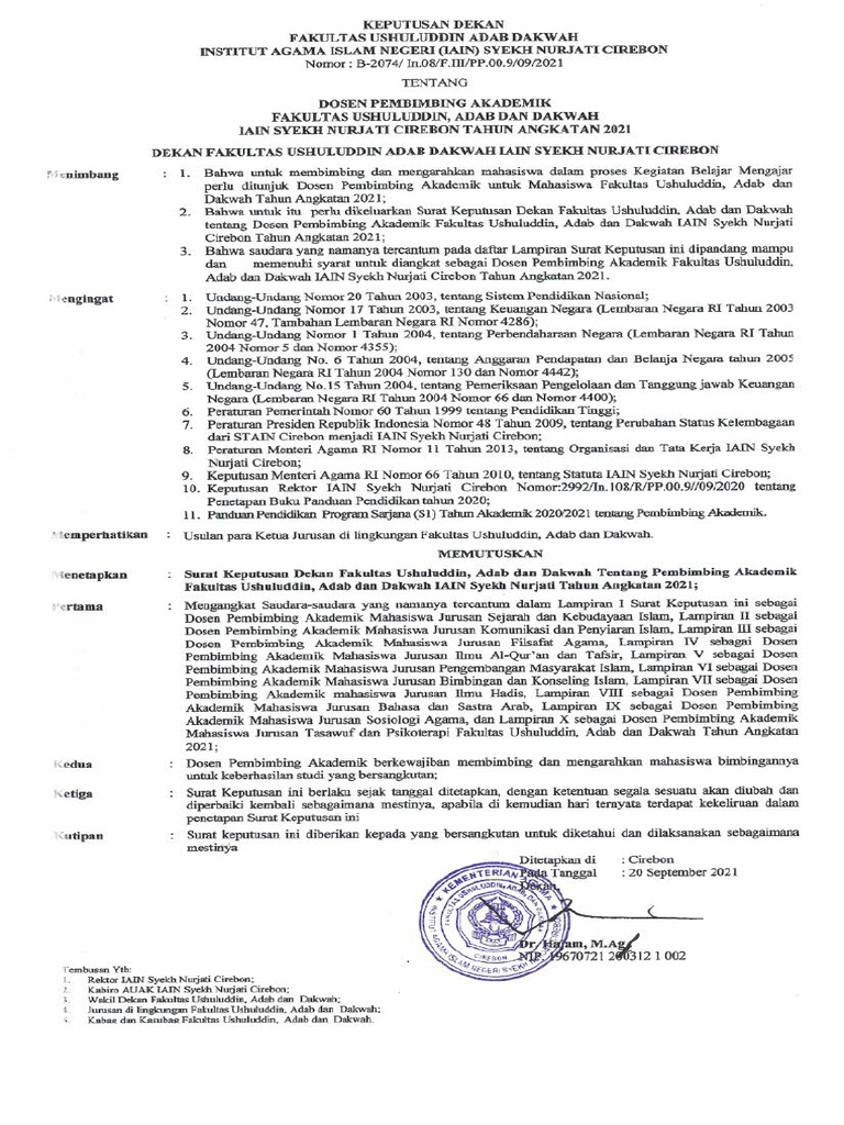 SK Dpa Jurusan Iat 2021 | PDF