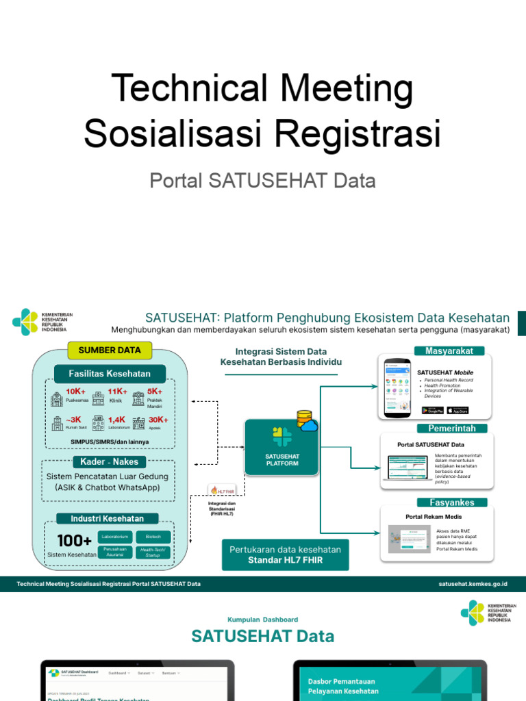 Technical Meeting Sosialisasi Registrasi | PDF