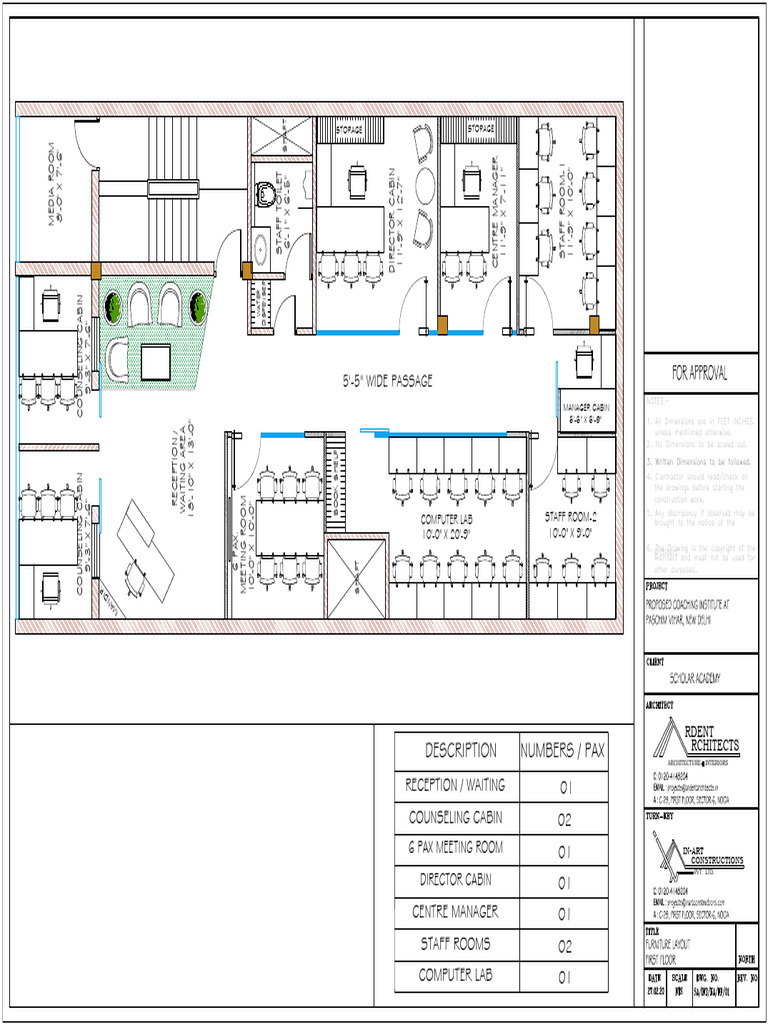 1.furniture Layout (First Floor) | PDF