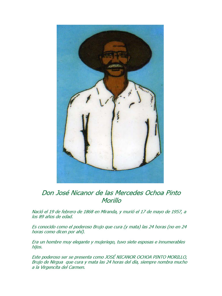 Don José Nicanor de las Mercedes Ochoa Pinto Morillo | PDF