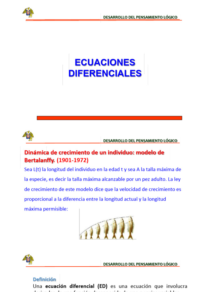 Teoria 7 Ecuaciones diferenciales | PDF | Ecuaciones | Ecuaciones diferenciales