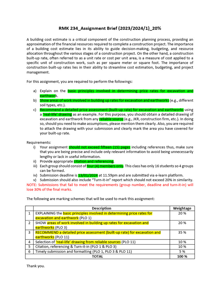 RMK 234 Assignment Brief (2023-2024-1) (20%) | PDF | Art | Computers
