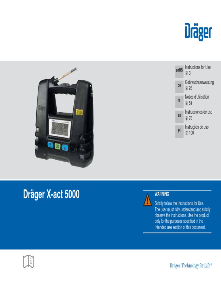 Dräger X-act 5000 Instructions Manual | PDF