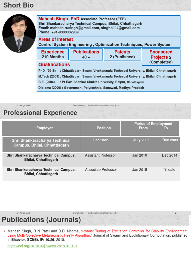 Mahesh - Demo Lecture | PDF