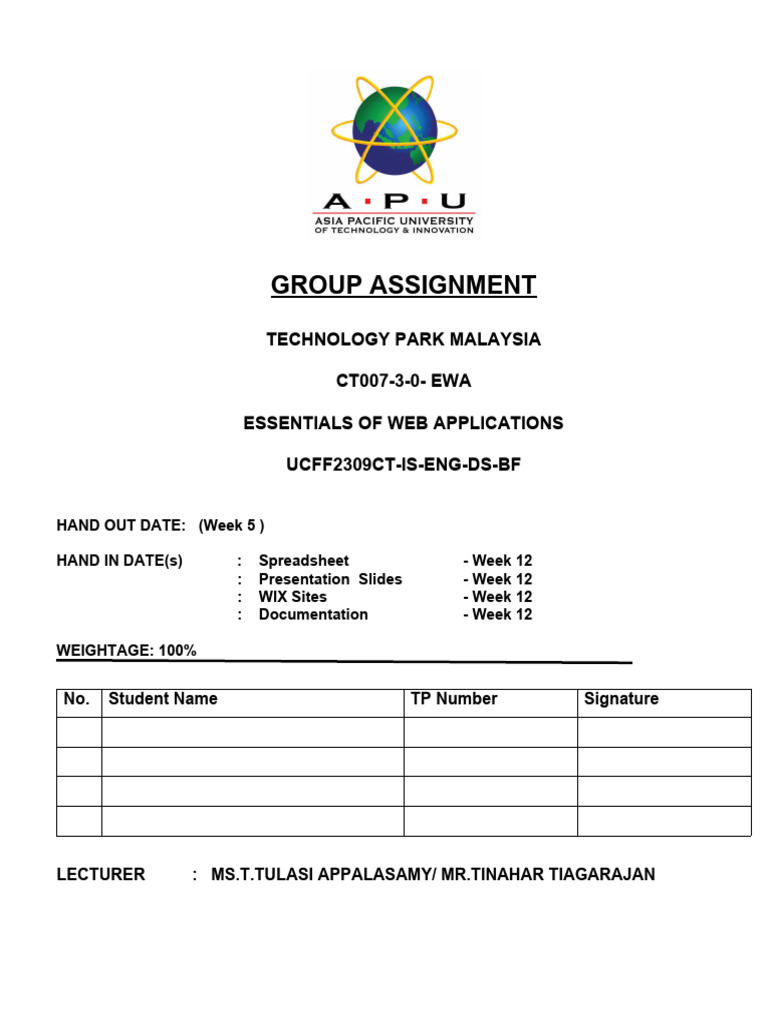 Essentials of Web Apps Assignment | PDF
