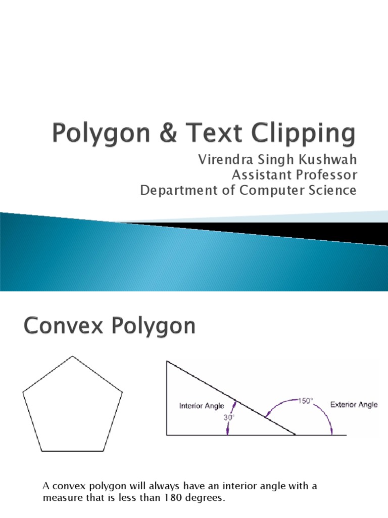 Polygon & Text Clipping | PDF | Vertex (Geometry) | Polygon