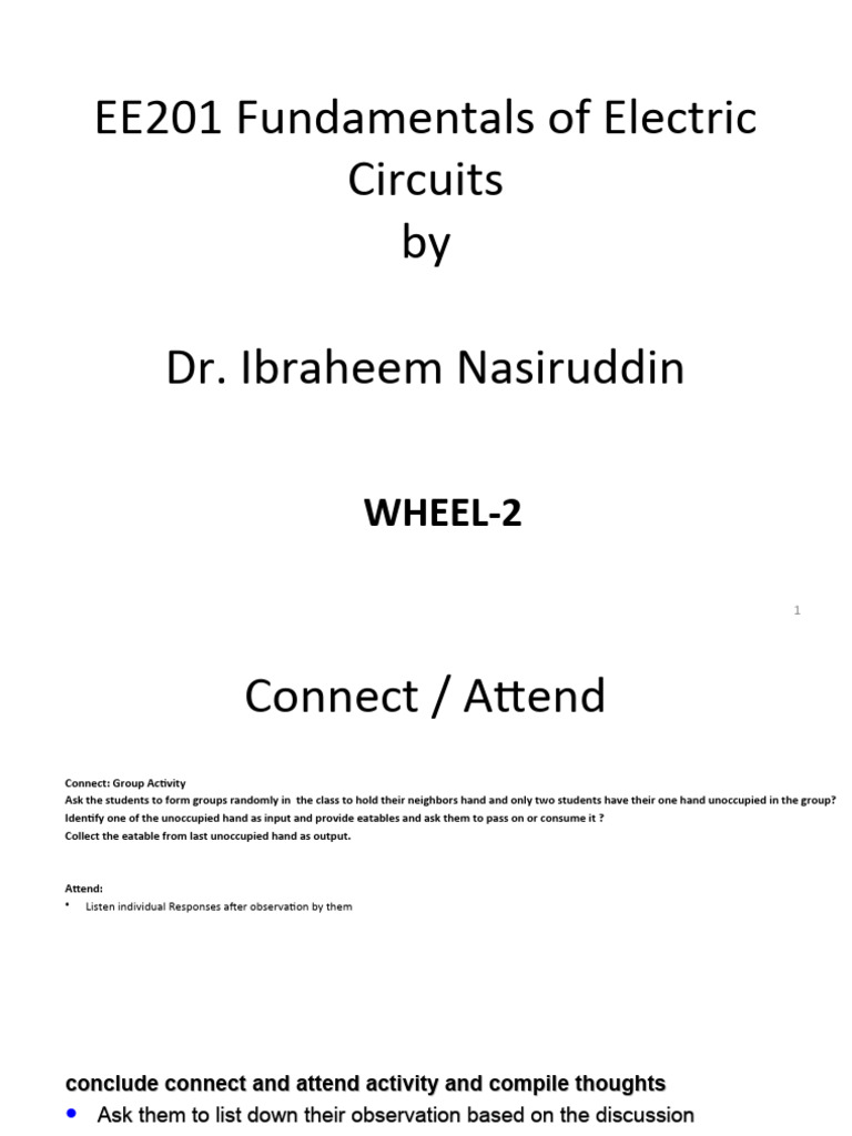 Dokumen - Tips - Ee201 Fundamentals of Electric Circuits by DR Ibraheem Nasiruddin 1 Wheel 2 ...