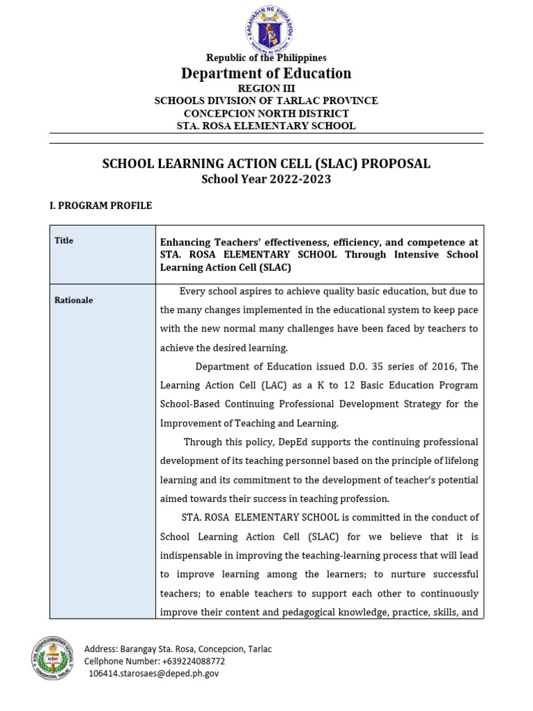 Sres Slac 2022 2023 | PDF