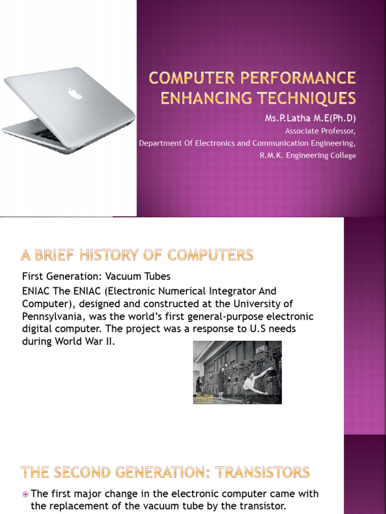 Computer Performancce Ideas | PDF | Computer Data Storage | Central Processing Unit