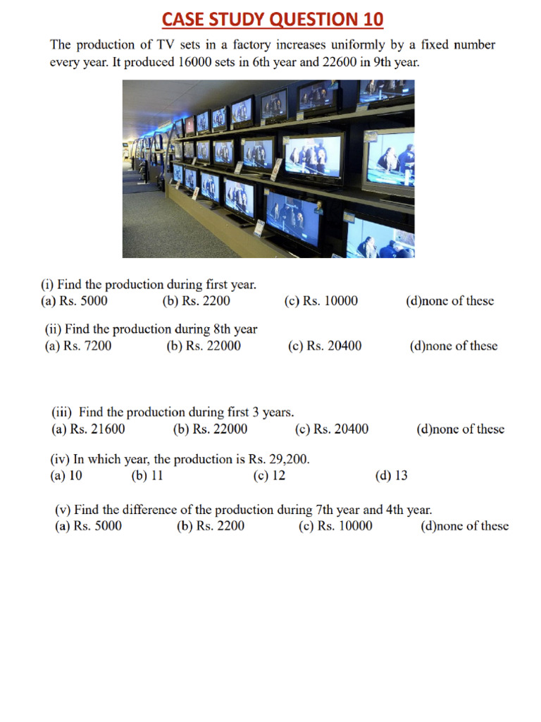 Case Study Question - 10 | PDF