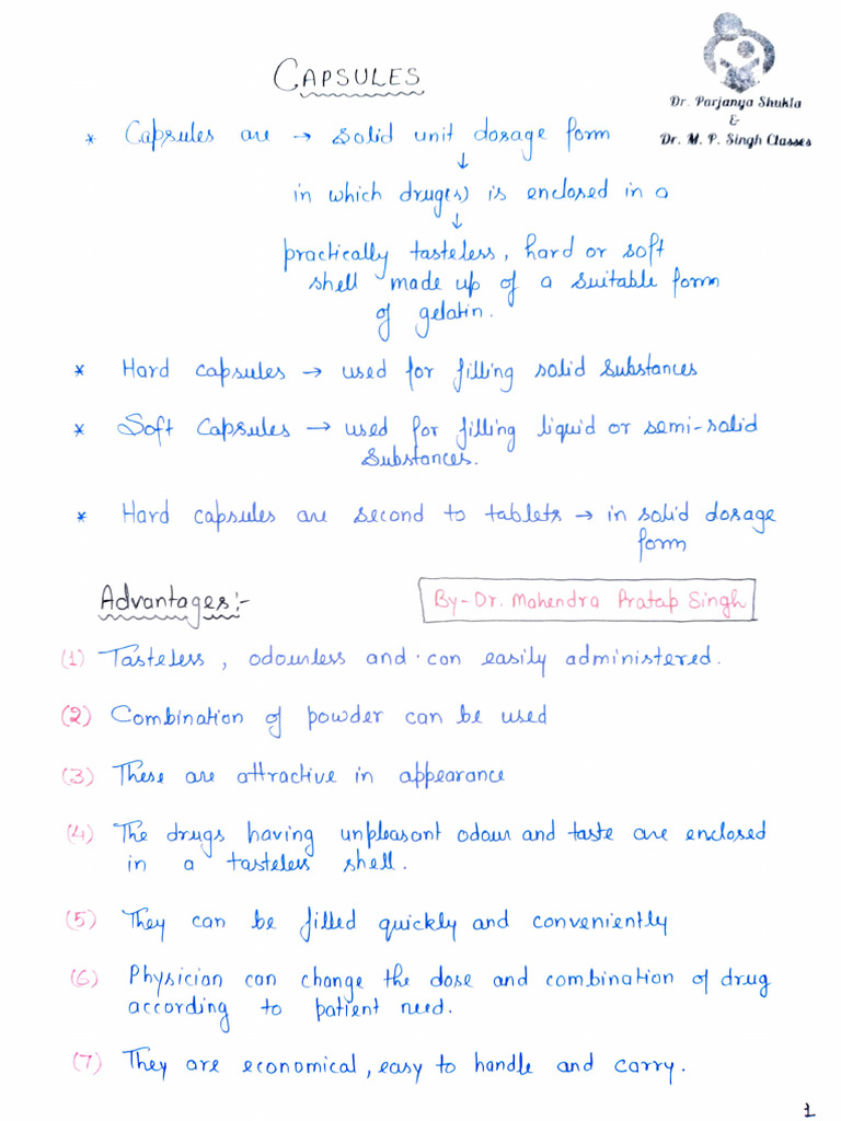 Capsule Part 1 | PDF