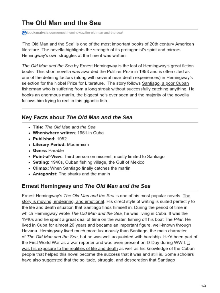 The Old Man and The Sea | PDF