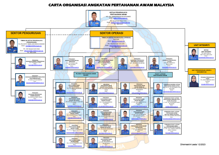 Carta Organisasi Apm Bergambar 2023 | PDF