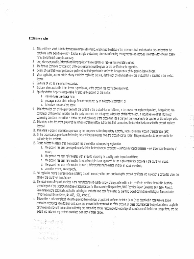 Explanatory Notes | PDF