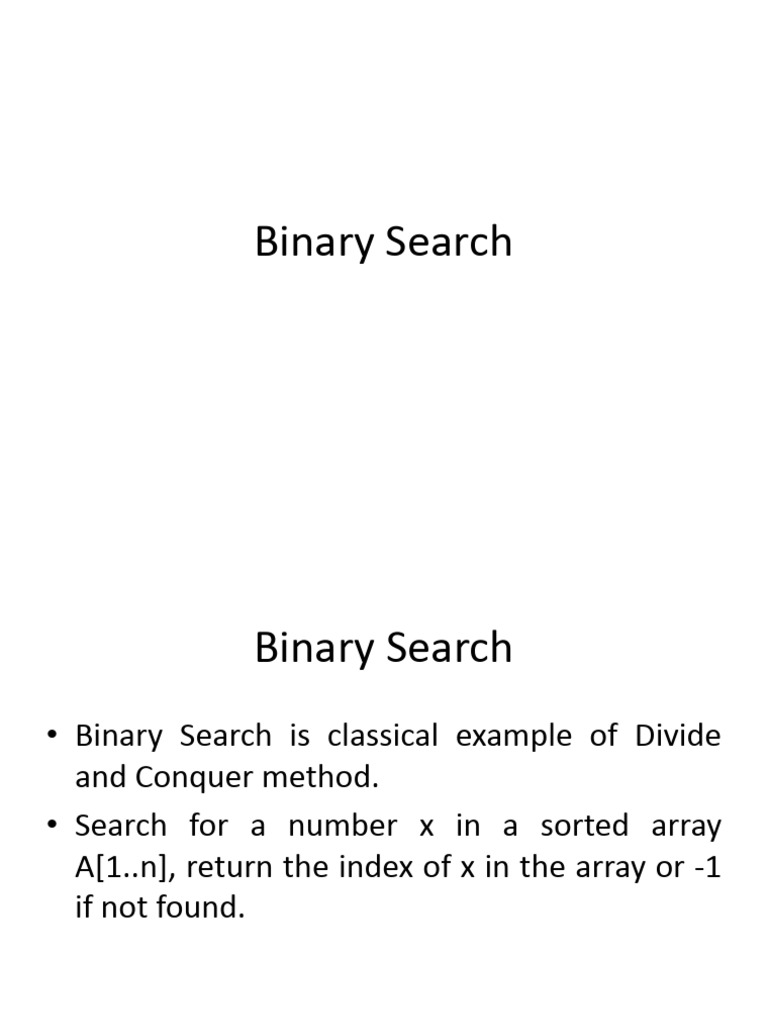 4 D C Binary Search | PDF