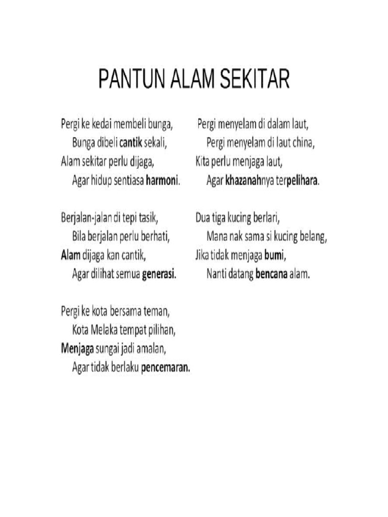 contoh pantun | PDF