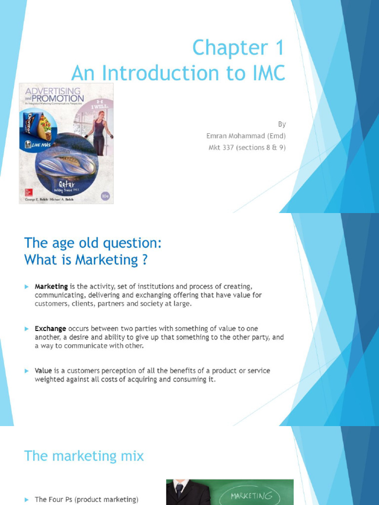 Chapter 1 An Introduction To Imc - PPT Download | PDF