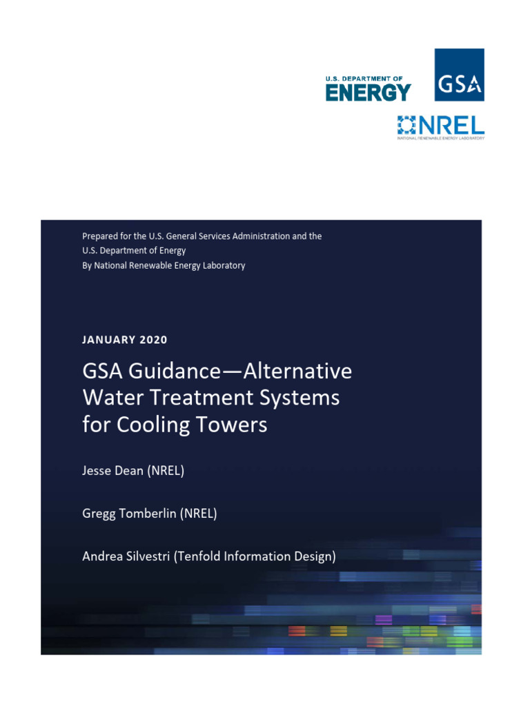 GSA Guidance-Alternative Water Treatment Systems For Cooling Towers | PDF