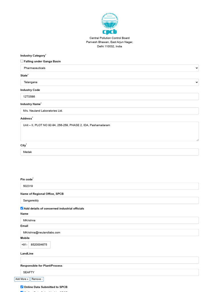 RTDMS Registration for Neuland Labs | PDF