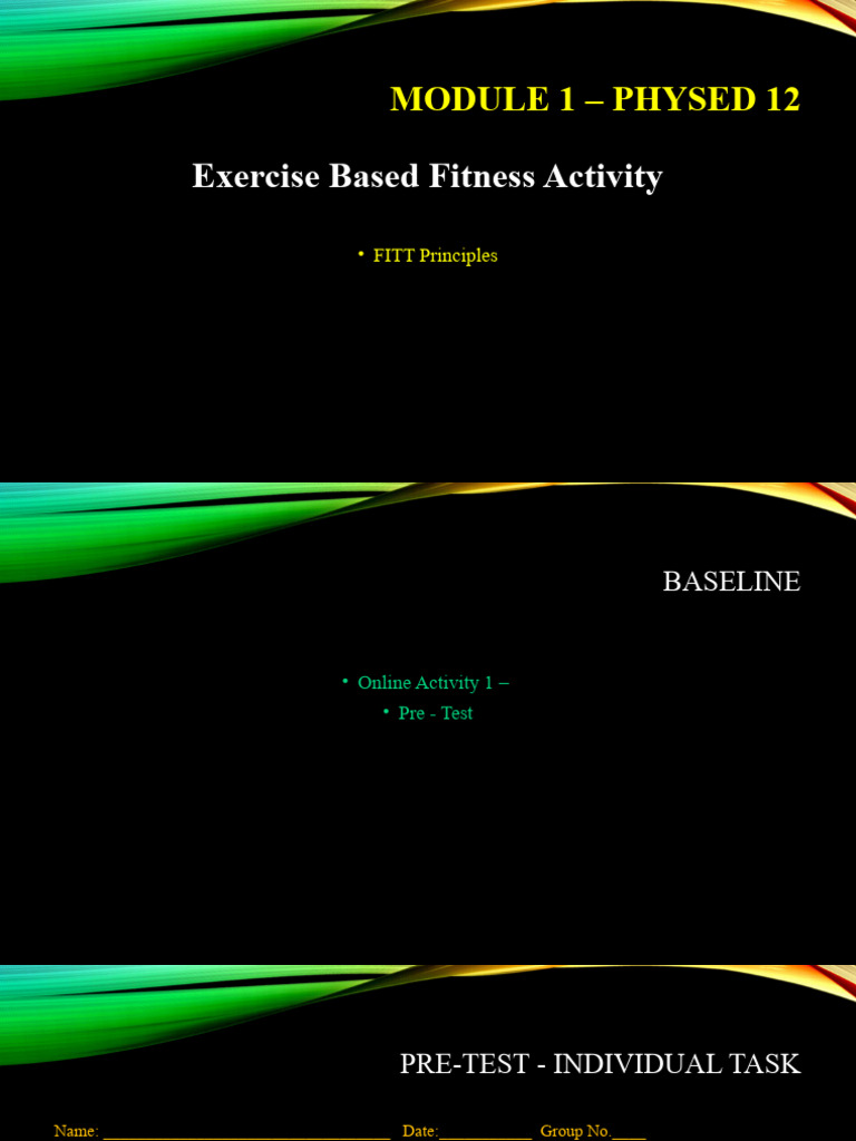 Understanding the FITT Principle | PDF | Physical Fitness | Aerobic ...