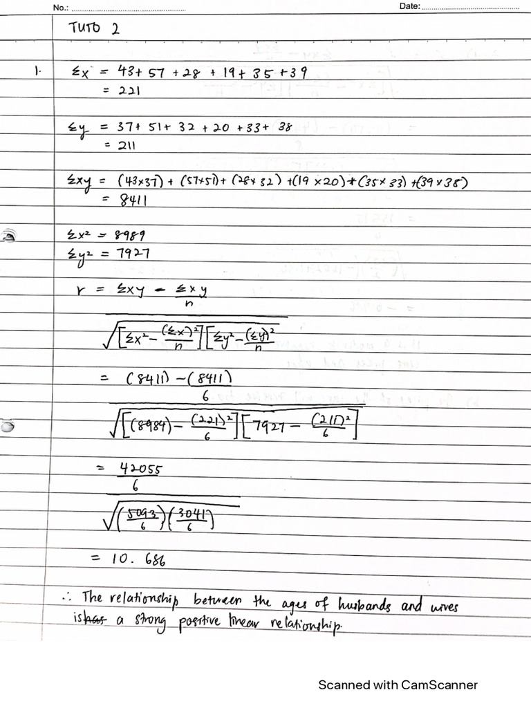 STA 416 APPLIED PROBABILITY & STATISTICS Tutorial 2 (Topic 2) | PDF