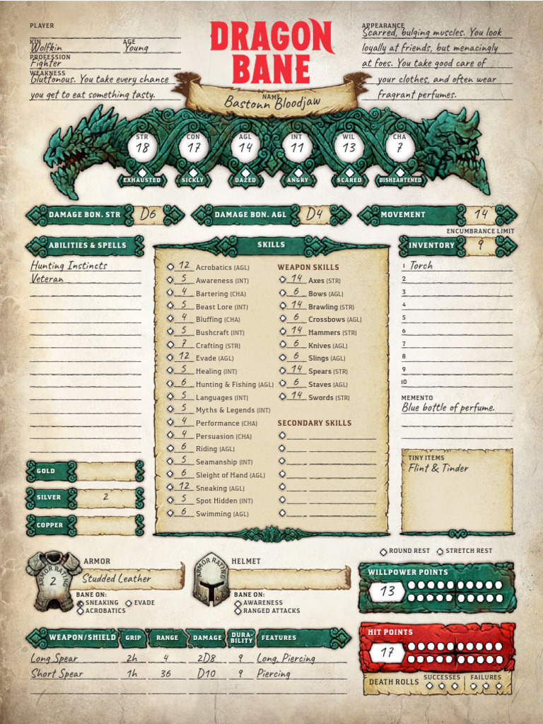 Dragonbane-BASTONN BLOODJAW | PDF