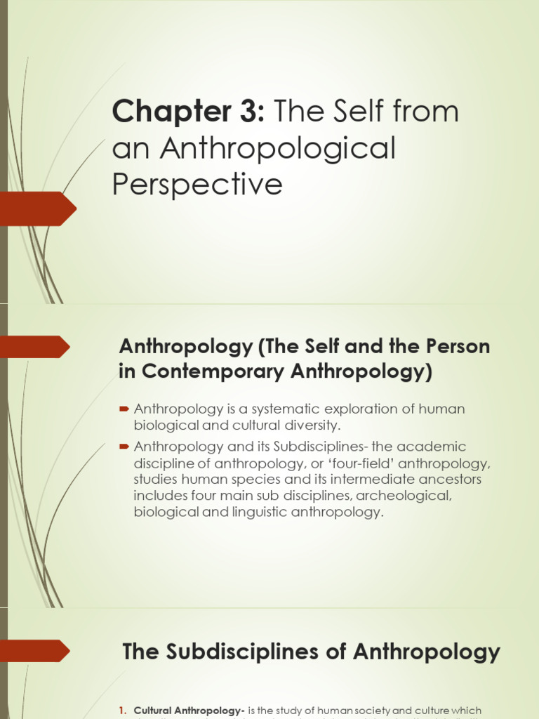Subdisciplines of Anthropology Explained | PDF | Social Science | Self ...