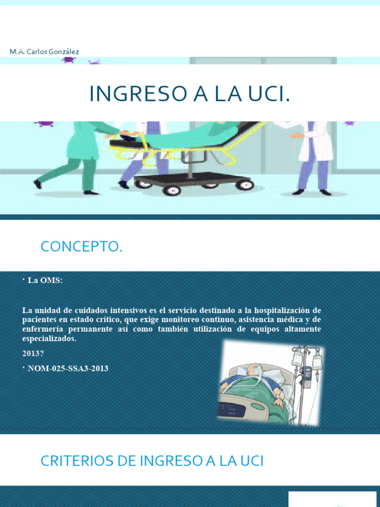 Ingreso A La UCI | PDF