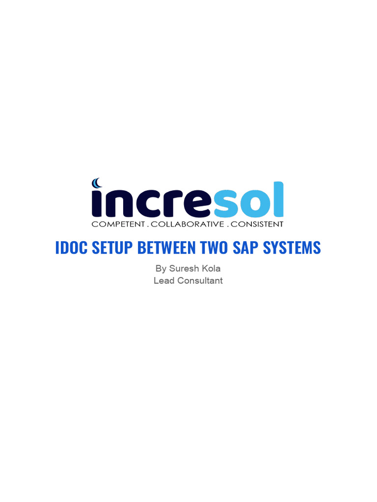 Idc Setup Two System | PDF