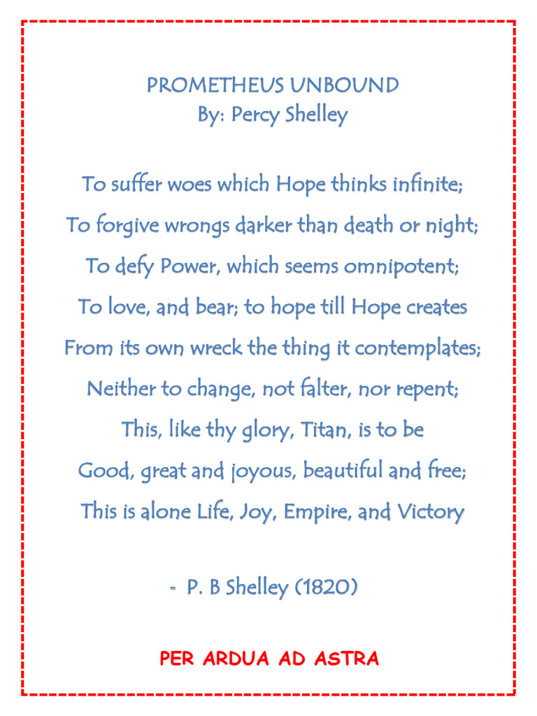 Prometheus Unbound | PDF