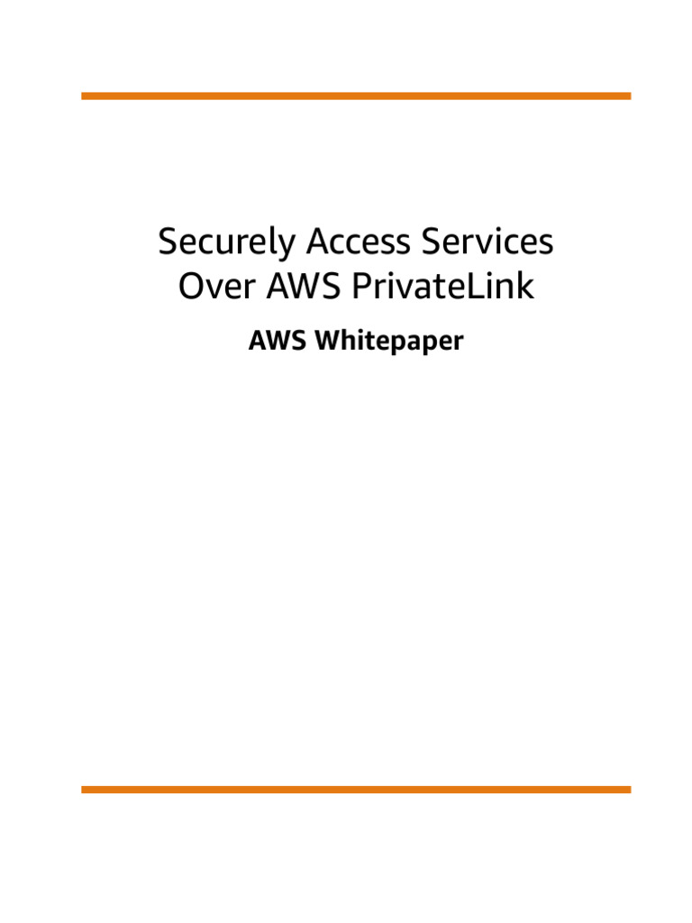 Aws Privatelink | PDF