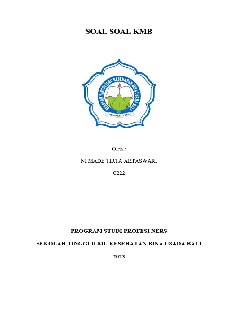 Soal KMB untuk Mahasiswa Ners | PDF