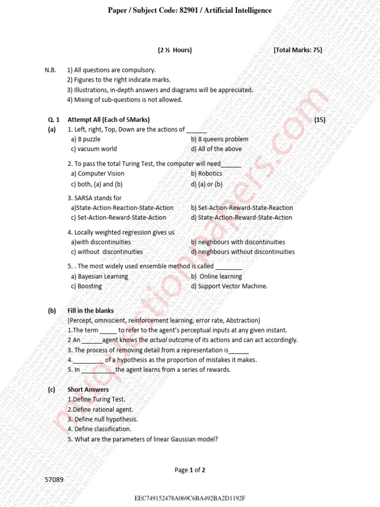 Tybsc-Cs Sem5 Ai Apr19 | PDF | Theoretical Computer Science | Learning Tybsc-Cs Sem5 Ai Apr19 | PDF | Theoretical Computer Science | Learning