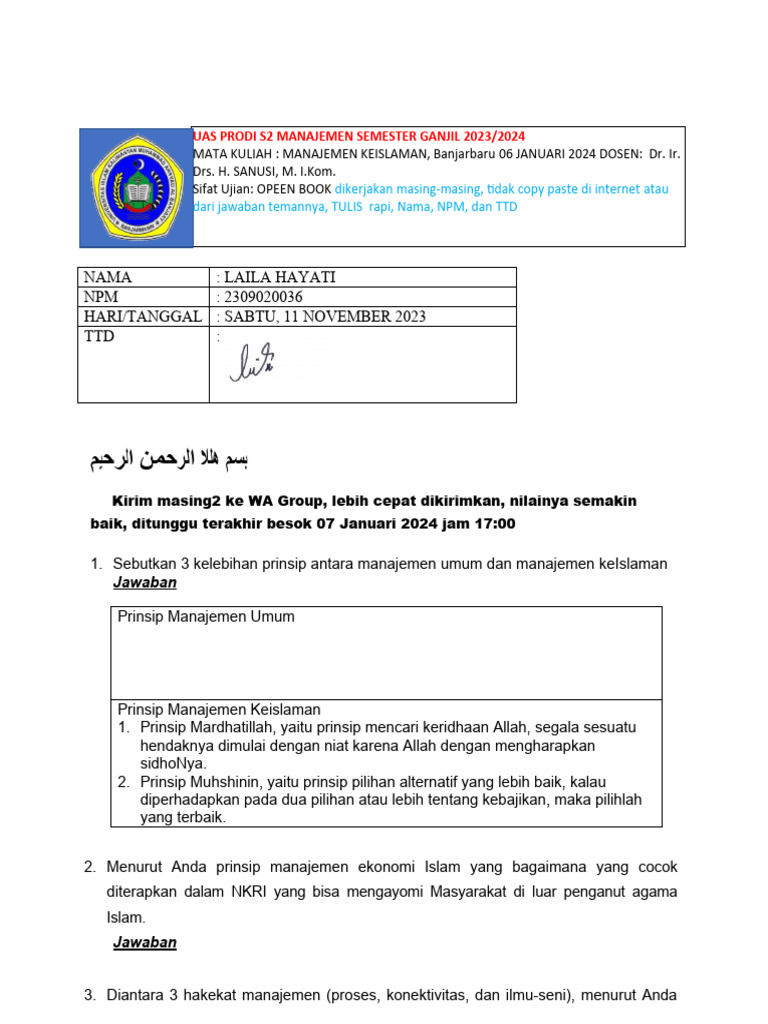 Soal Uas Mki Jan 2024 | PDF
