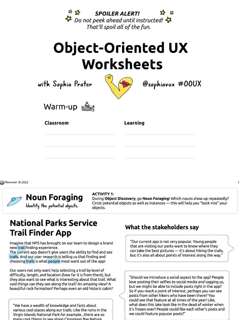 OOUX Fundamentals Workbook+Updated+3-30-23 | PDF | Metadata | Computing