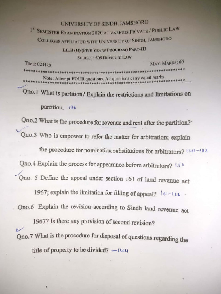 Pastpapers Sem 5 | PDF